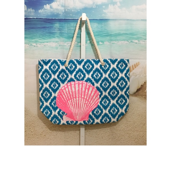 Bags | Womens Nautical Seashell Beach Tote Handbag | Poshmark